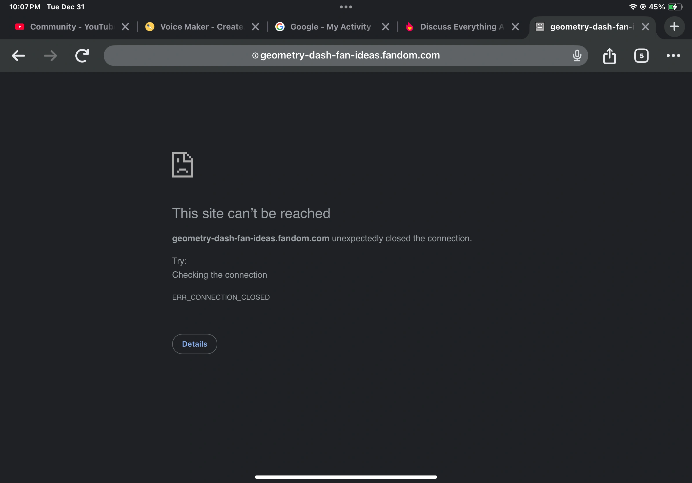 I keep getting this error when I upload/upload a new version of an ...