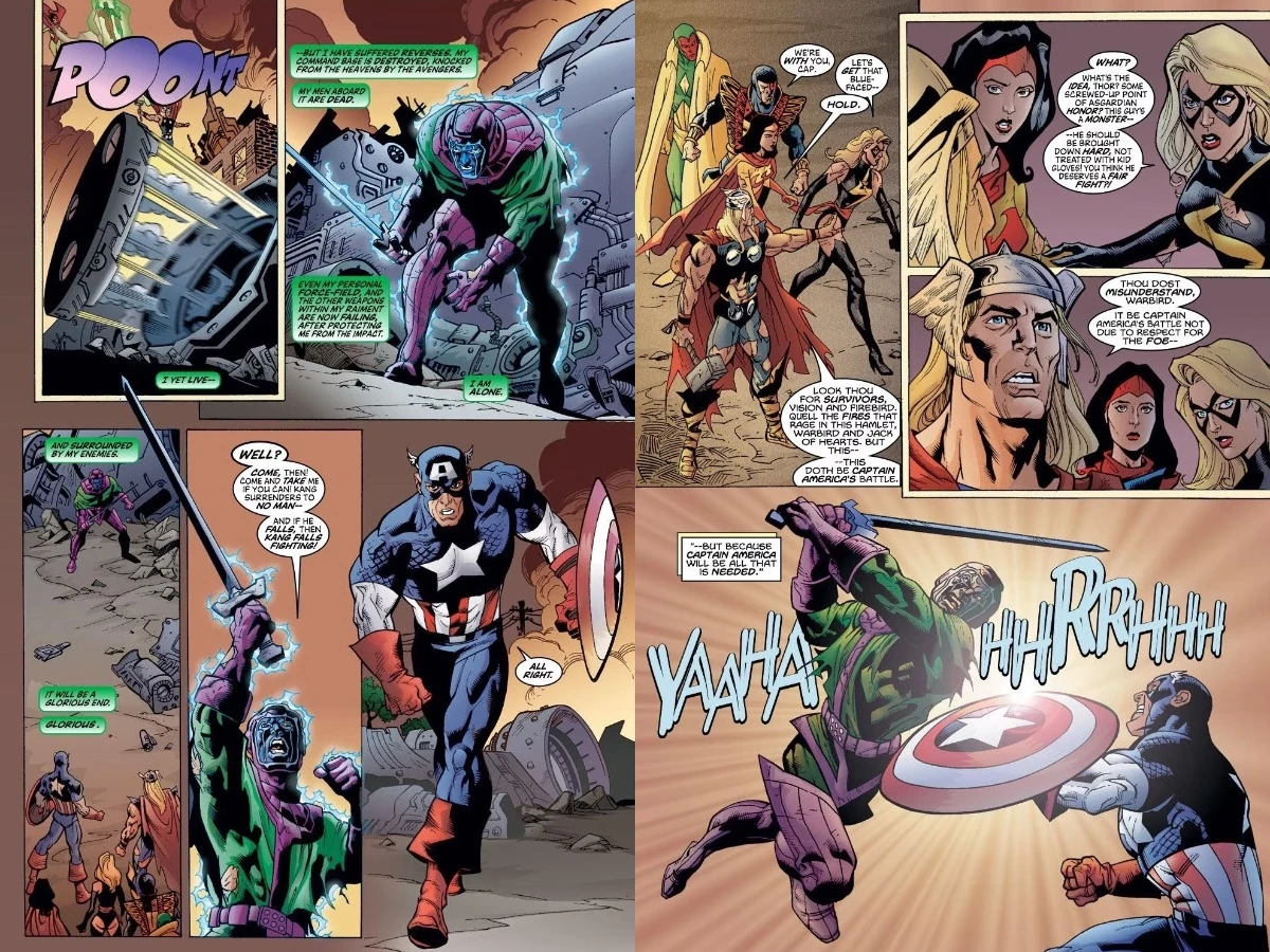 Hope this scene between Cap and Kang from Avengers vol. 3 #54 gets ...