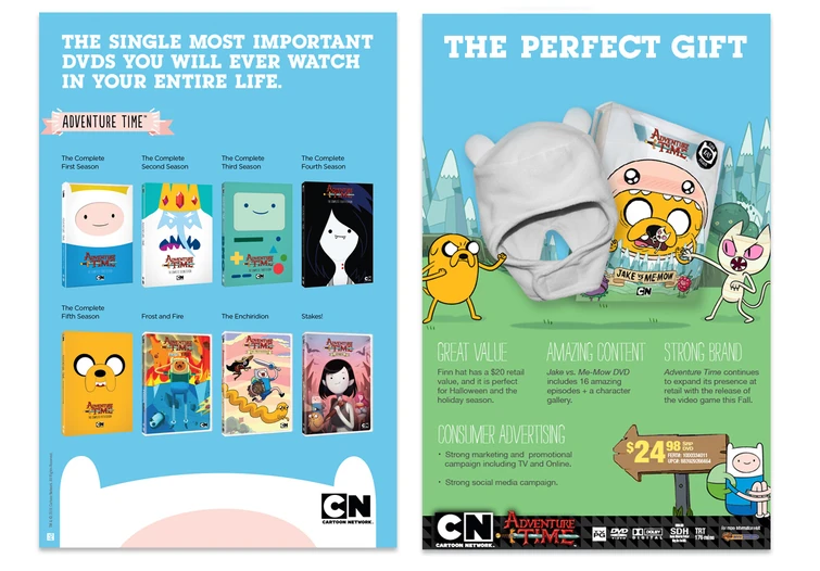 old ad for adventure time dvds | Fandom