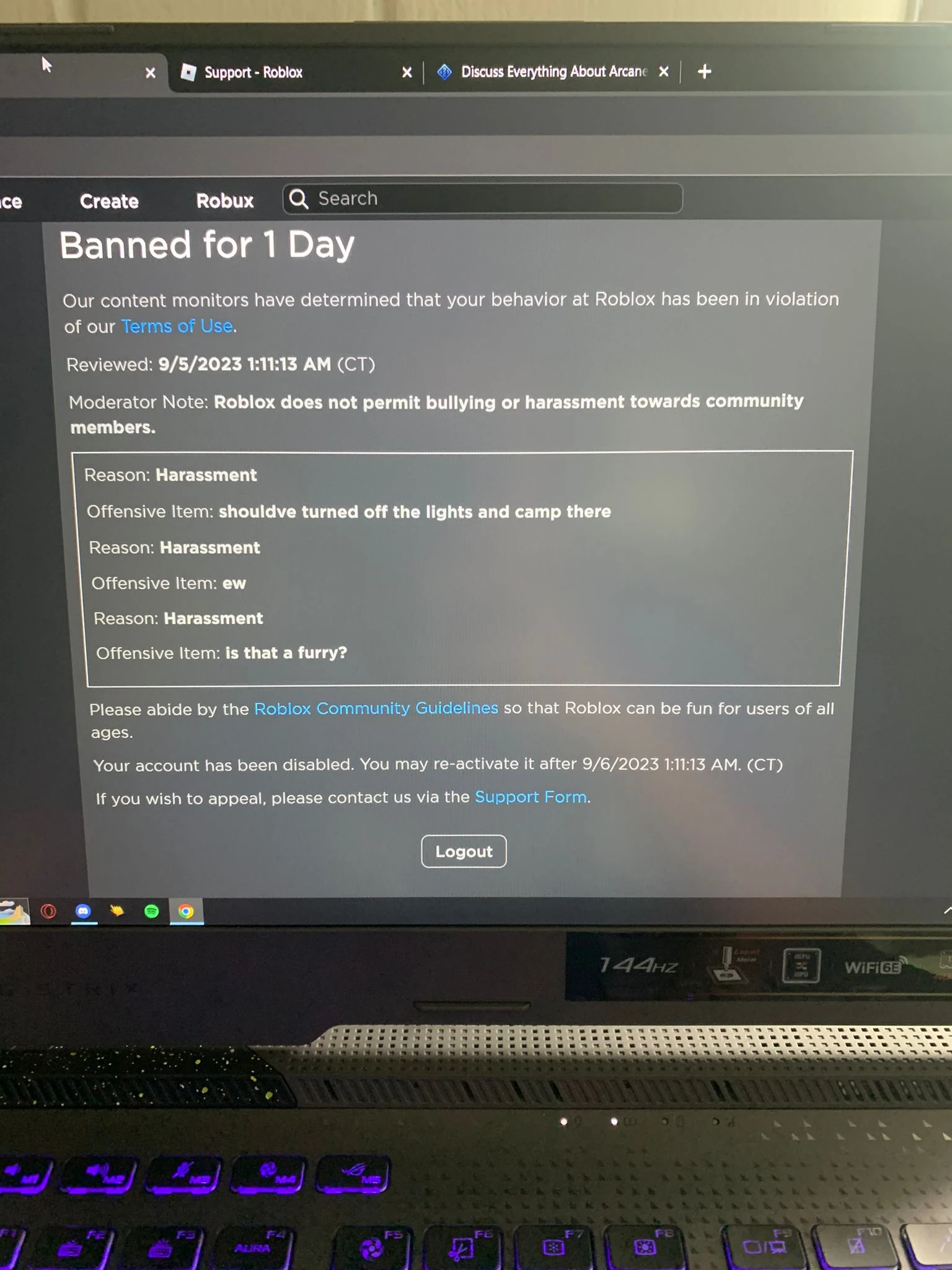 roblox moderation be crazy | Fandom