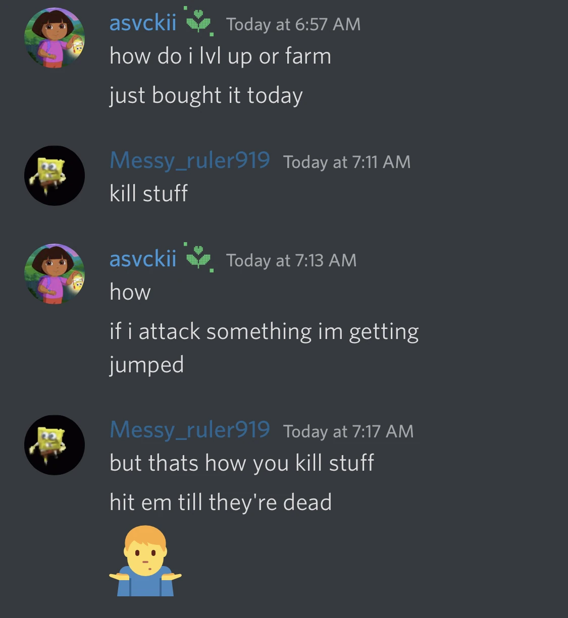 average wiki discord conversation | Fandom
