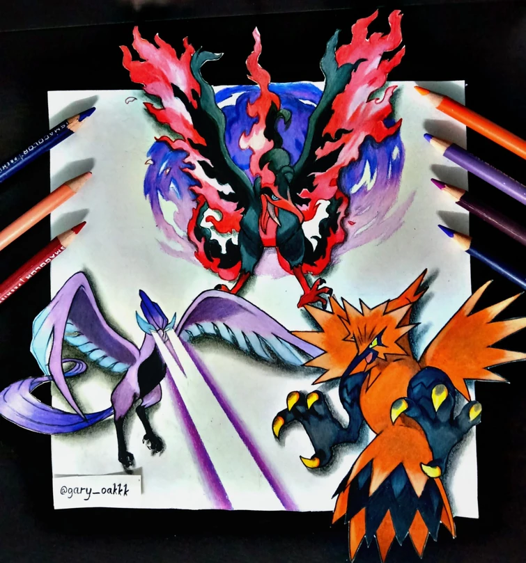 Galarian Legendary Birds Art | Fandom