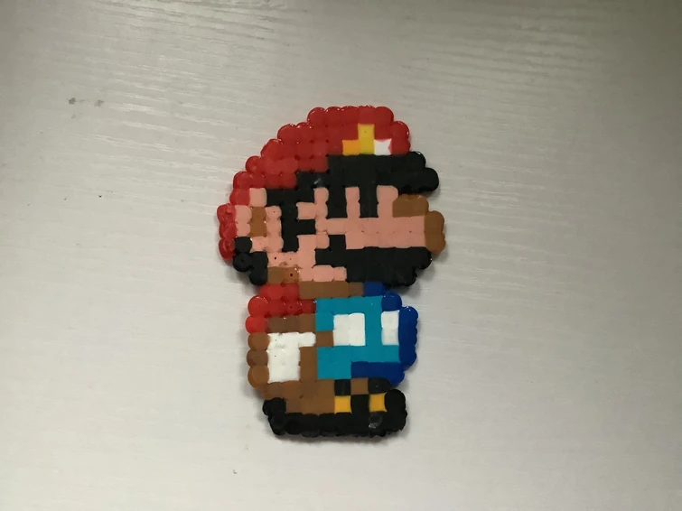 Super Mario World hama bead thing that I made at school | Fandom