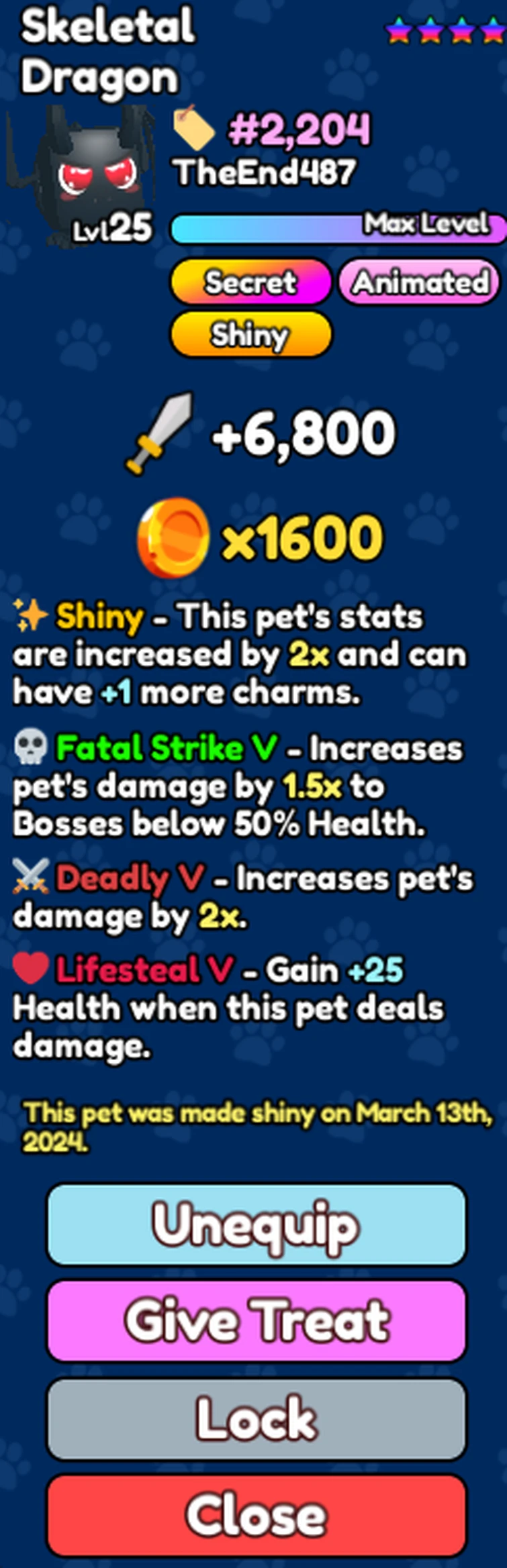 Trading this skeletal dragon for regular hyperwave kitty or another ...