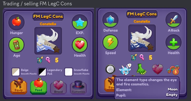 Trading /selling FM LegC Constello | Fandom