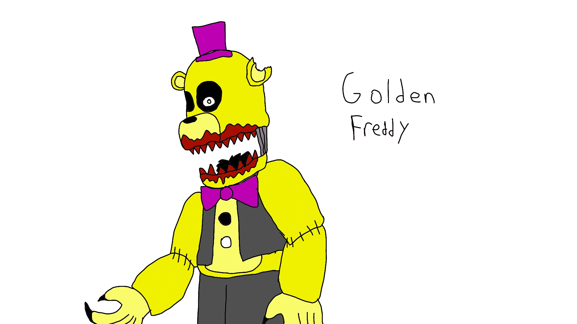 Golden Freddy redesign for my AU | Fandom