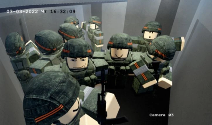 Roblox version of russian soldiers in elevator with power off (not mine ...