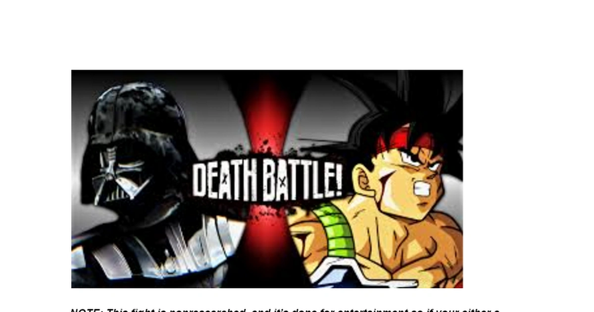 Bardock VS Darth Vader Script finished | Fandom