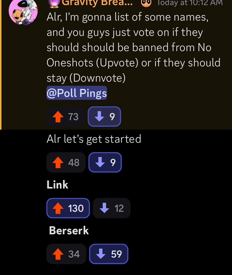 Current polls in the discord. | Fandom