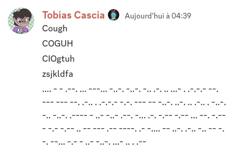 So we have some morse code from Tobias. | Fandom
