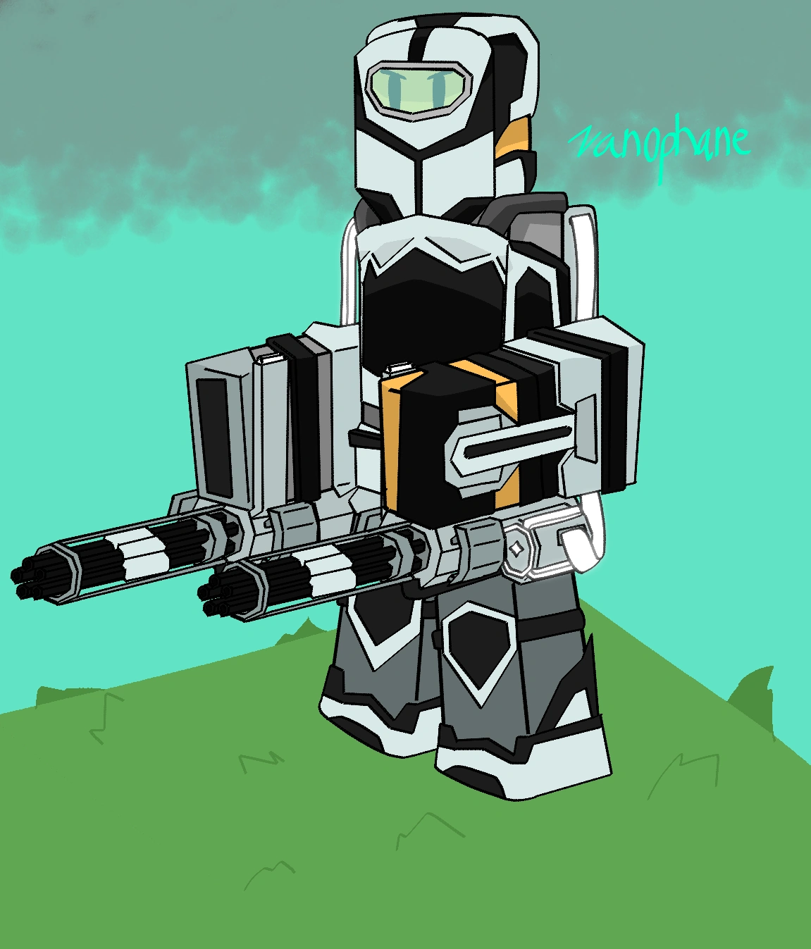 Platinum minigunner re-design | Fandom