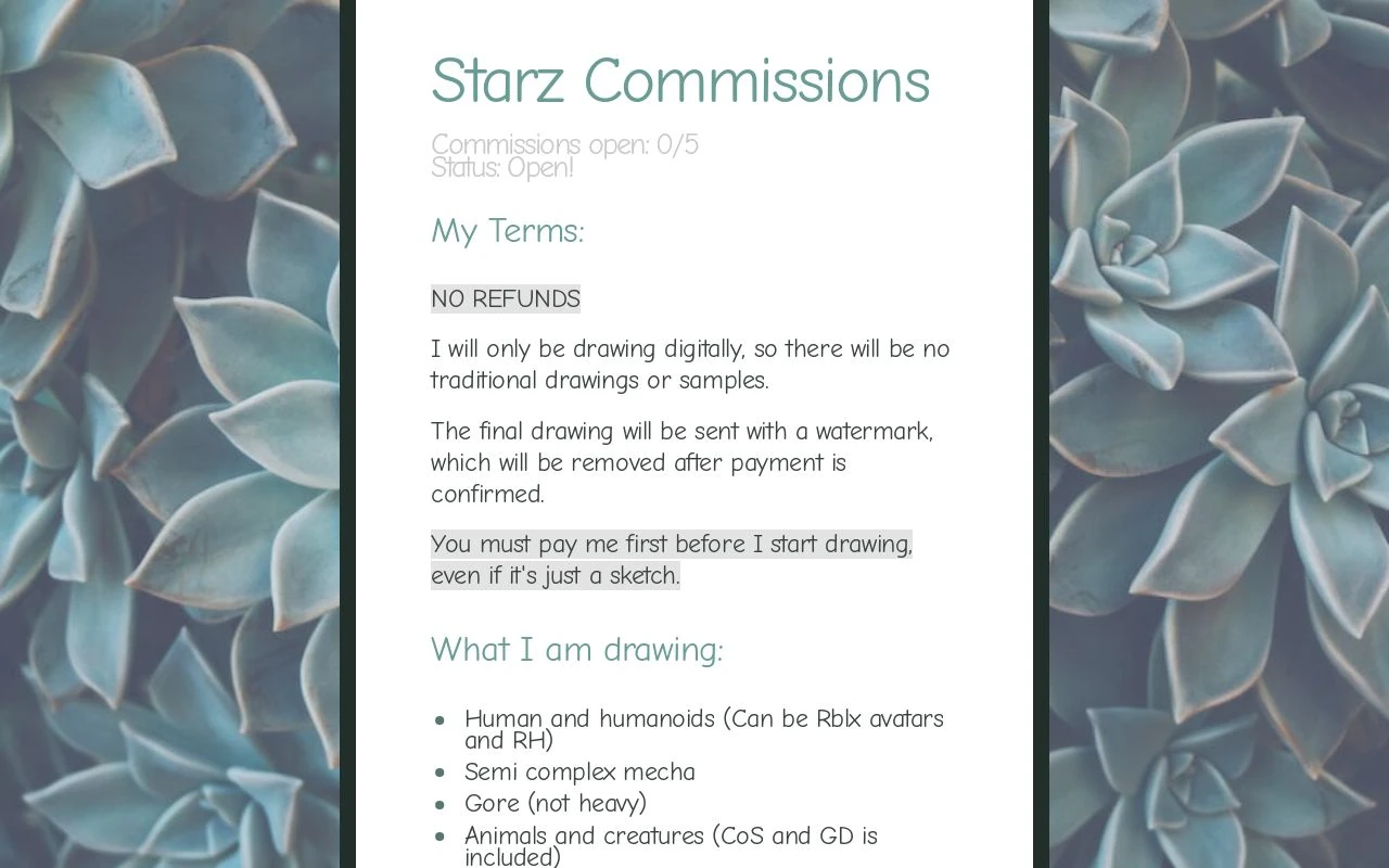 Doing art commissions! | Fandom