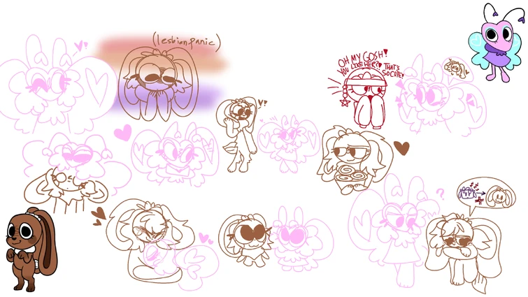 more cocoabug (cocoa x flutter) drawings because i love them | Fandom