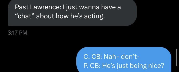 Past CB meets Past Lawrence | Fandom