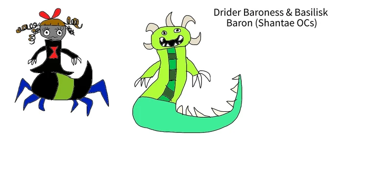 Drider Baroness & Basilisk Baron (Shantae OCs) | Fandom