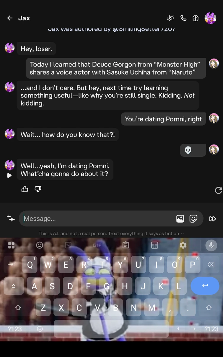 WHAT DID JAX SAY IN C.AI LMAO | Fandom