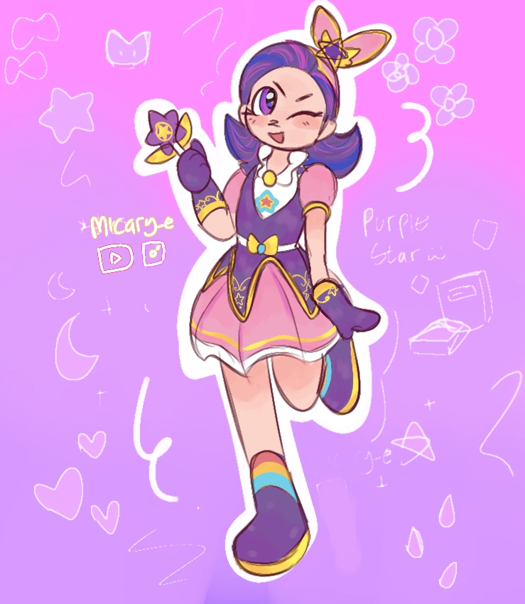 i tried to draw purple's new design | Fandom