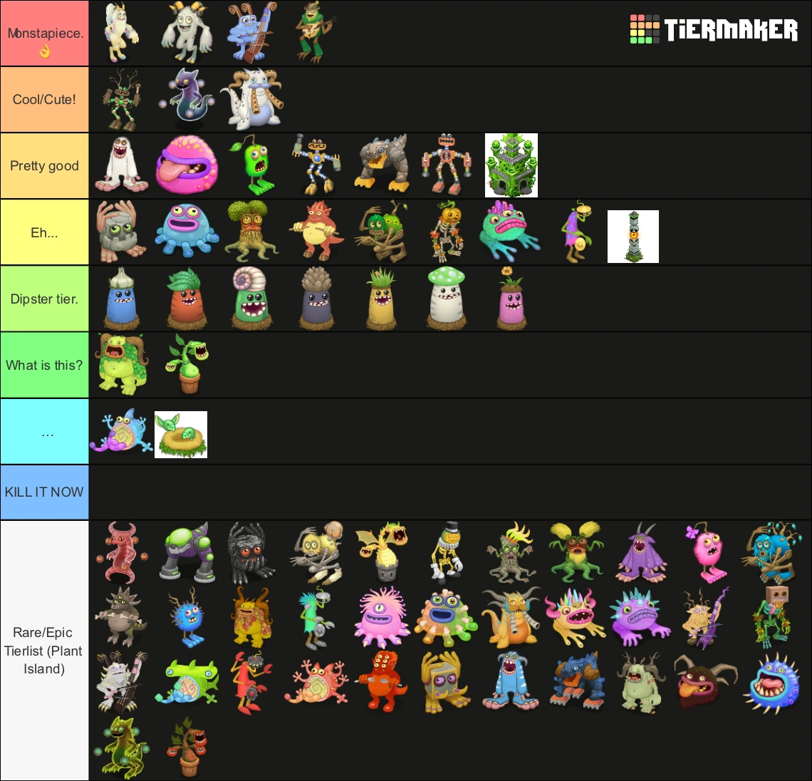 Island Tier-lists 1; Plant Island | Fandom