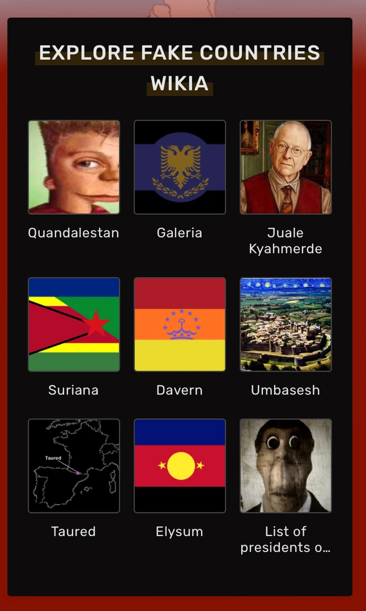 Discuss Everything About Fake Countries Wikia | Fandom