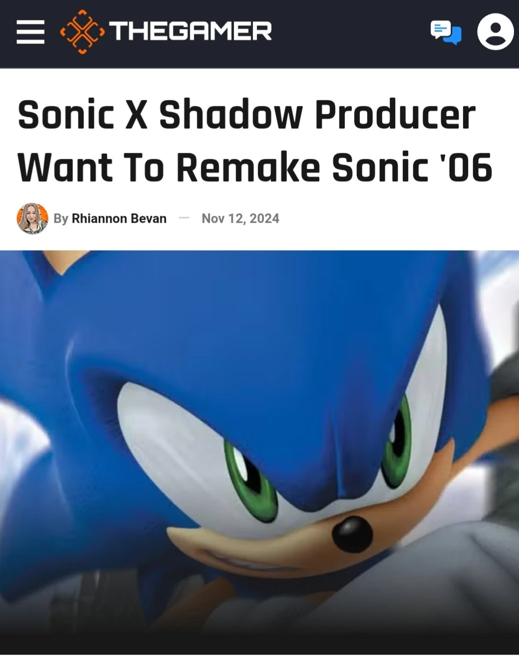 Sonic 2006's remake | Fandom