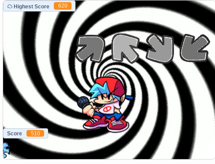 I make FNF in scratch and who win the high score im gonna add him in ...