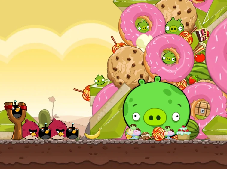 Angry Birds Custom Level: Food Flood | Fandom