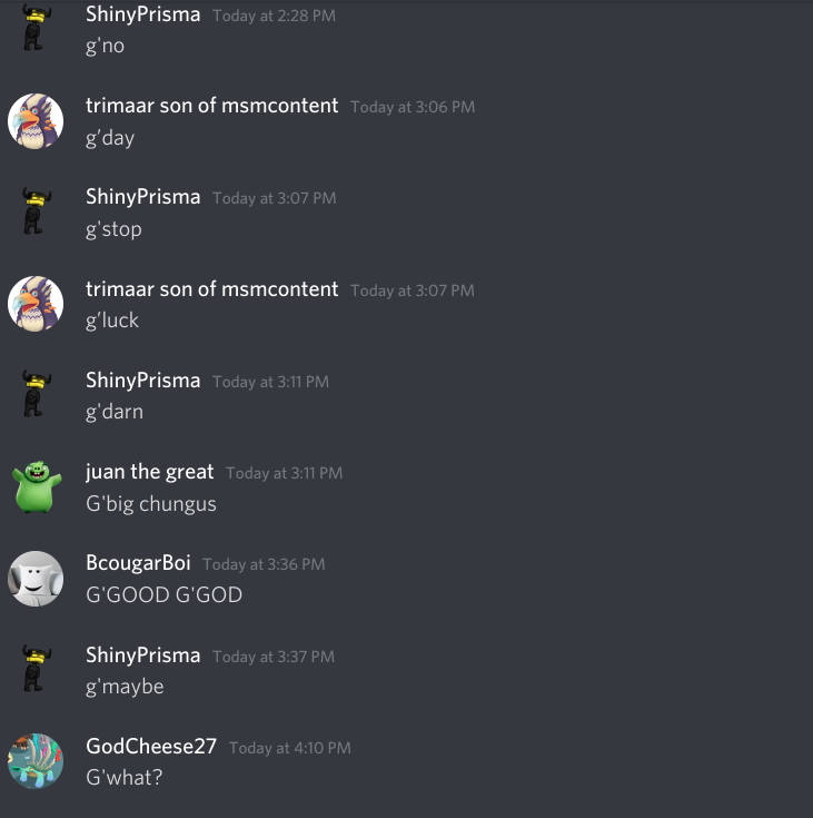 These are the kinds of things MSM Wiki users talk about on Discord ...