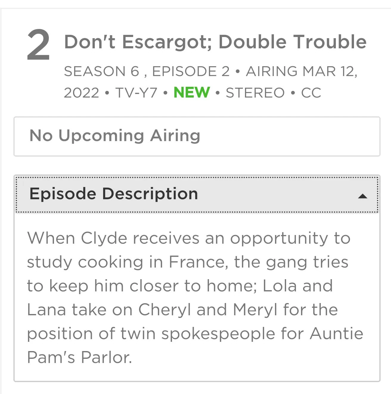 New episode descriptions! | Fandom