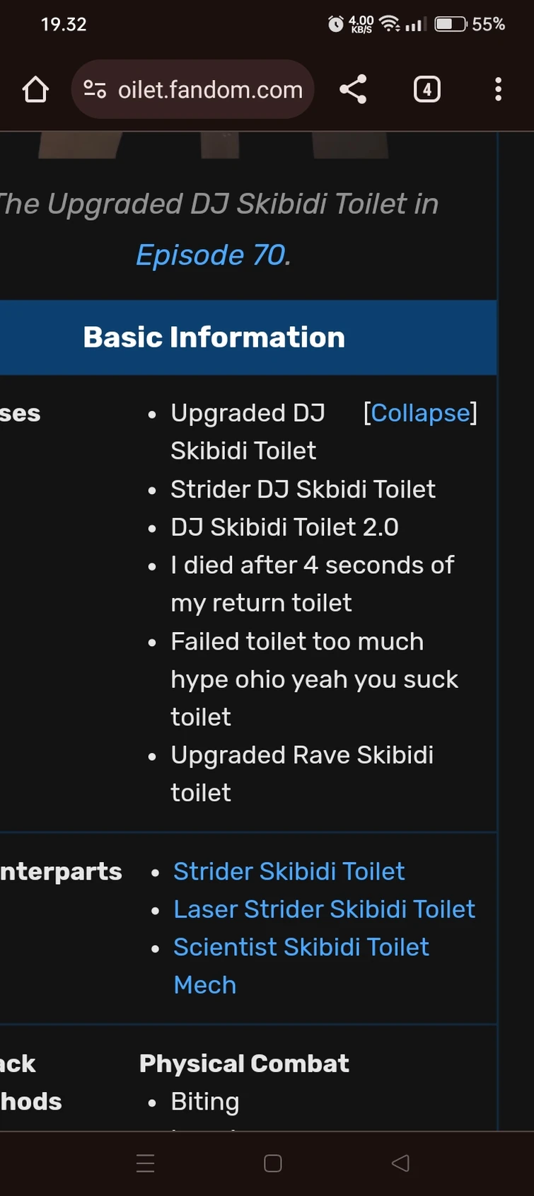 I found this weird aliases in DJ Skibidi Toilet wiki page | Fandom