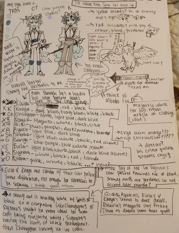 more of that one oc who's based off a snowy owl | Fandom