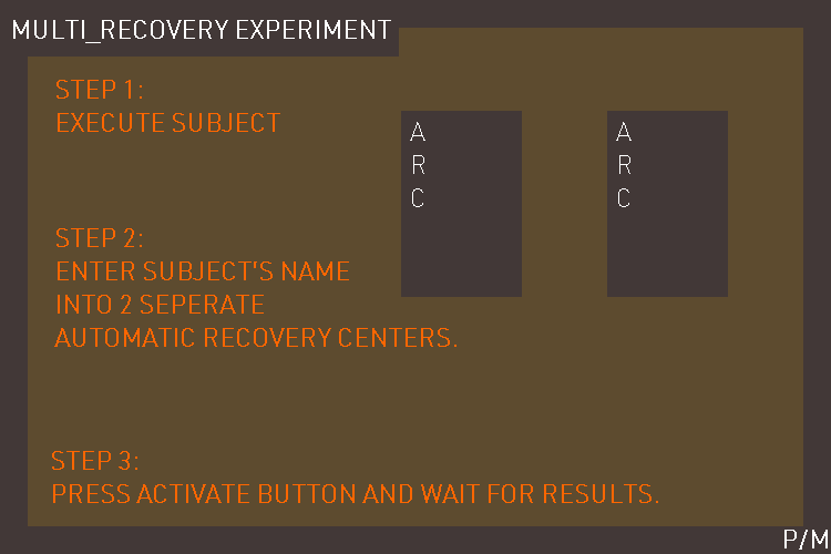 MULTI_RECOVERY EXPERIMENT GUIDE | Fandom