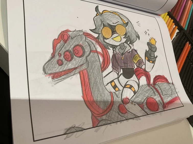 So I got a murder drones coloring book (really sure that this ain’t ...