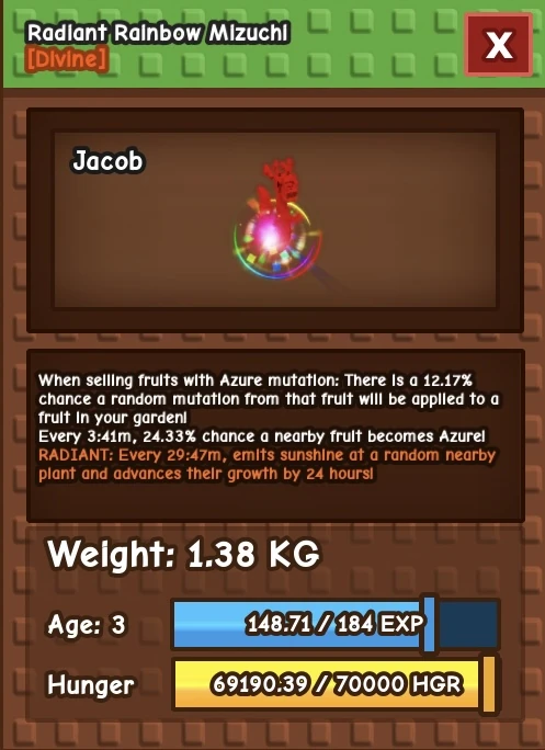 Trading Radiant Rainbow Mizuchi | Fandom