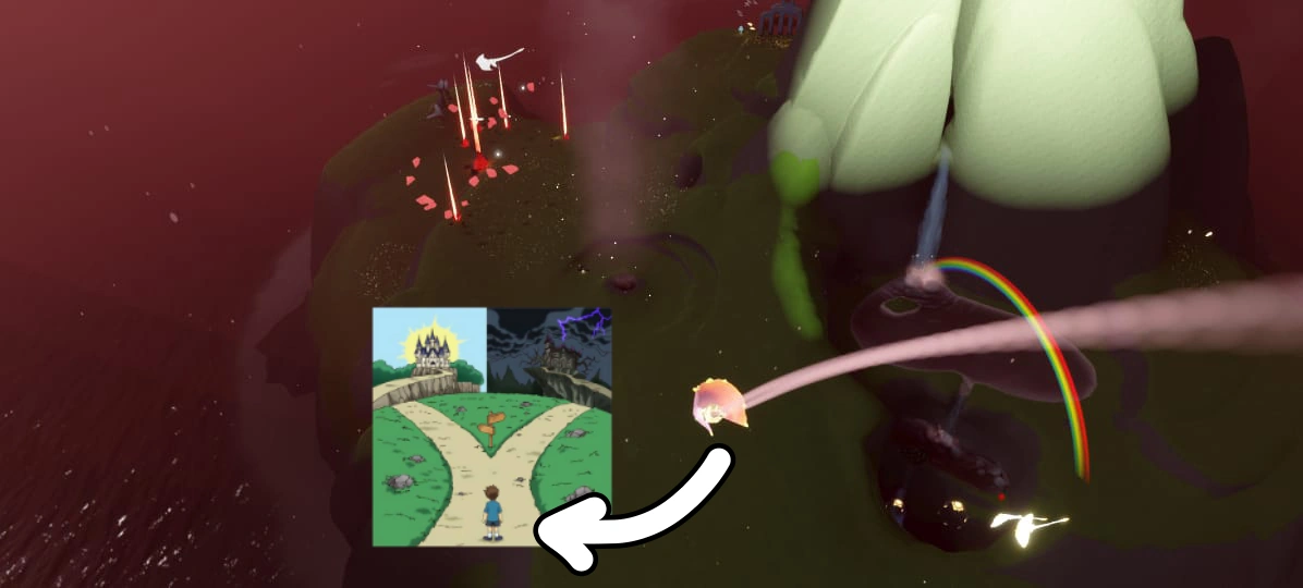 That sanctuary eruption and rainbow | Fandom