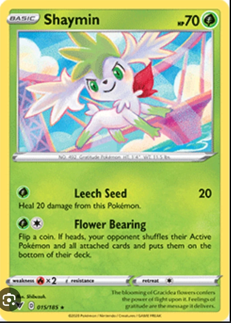 Shaymin TCG card (Artwork) | Fandom