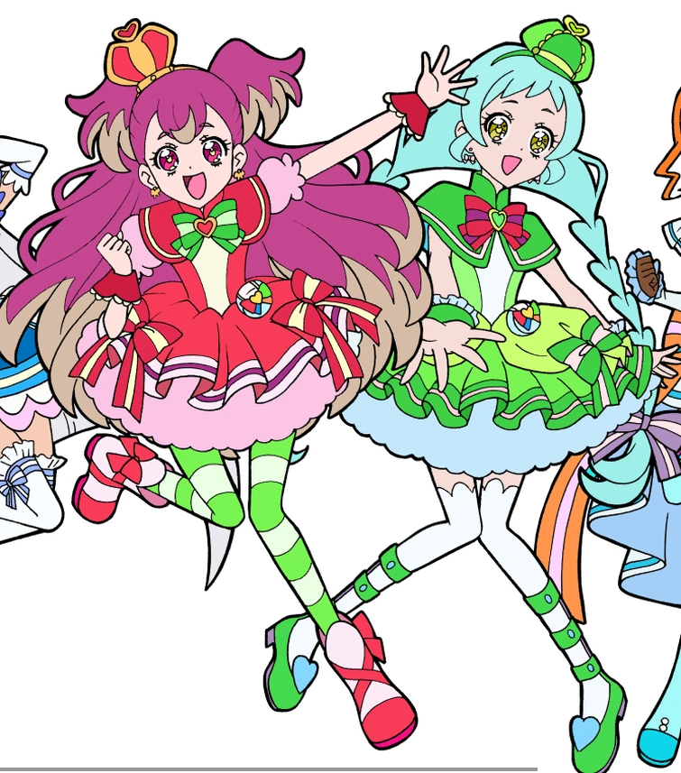 Wonderful Precure Recolors - Cure Wonderful and Cure Friendy recolored ...