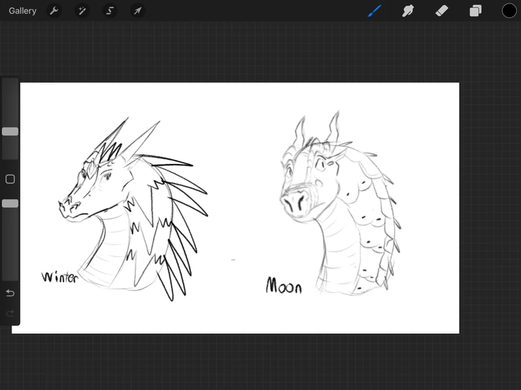 Moon and Winter in the gn style (wip) | Fandom