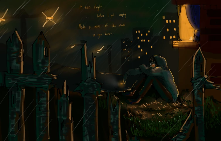 sat in the driveway, cause I cant go in | Fandom