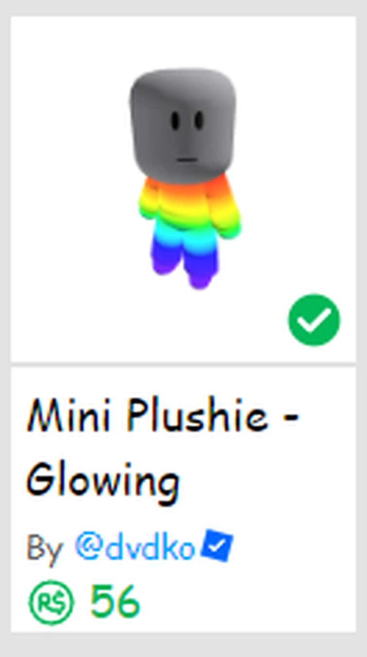 Mini plushie rainbow glowing should be removed. | Fandom