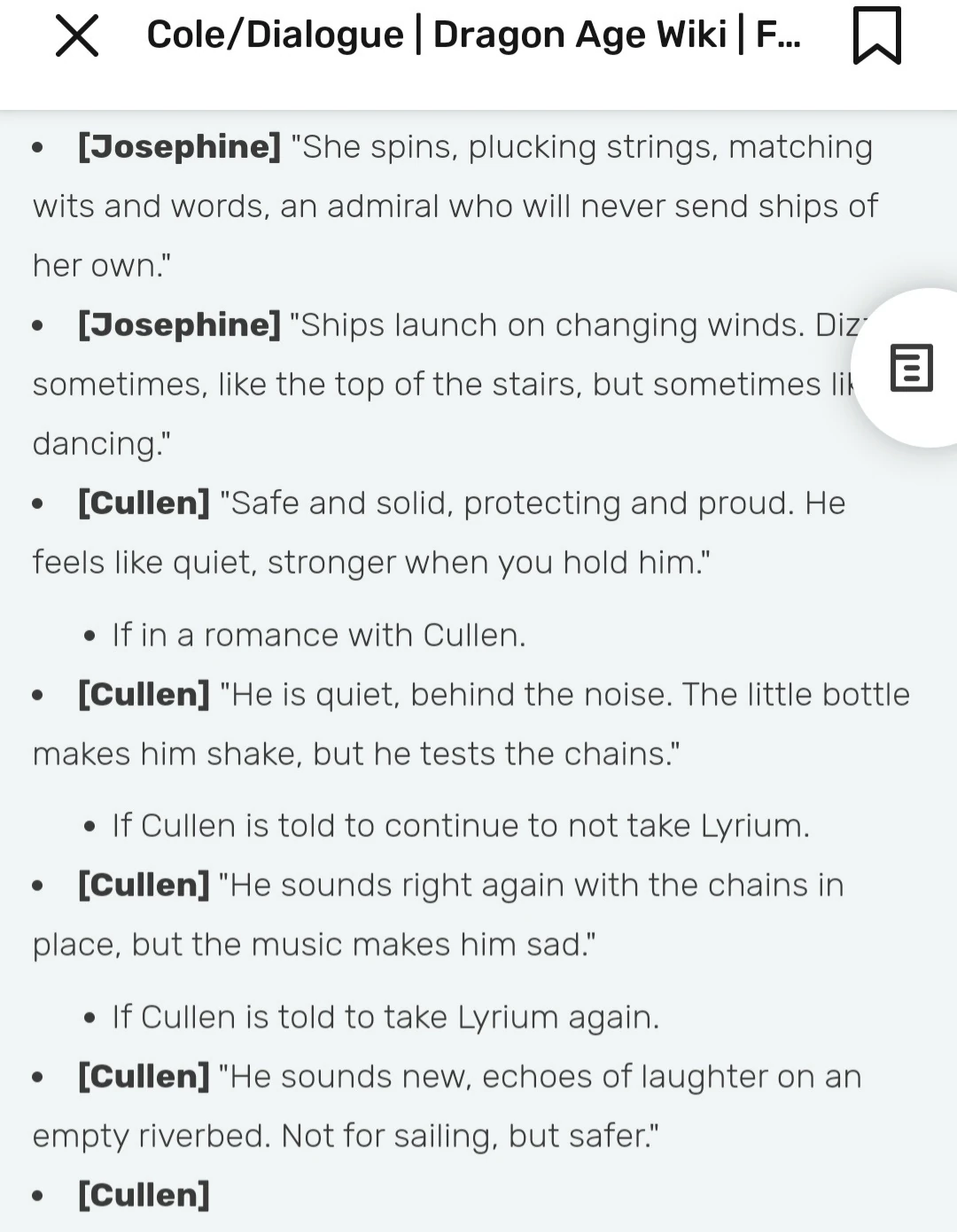 Dialogue help | Fandom