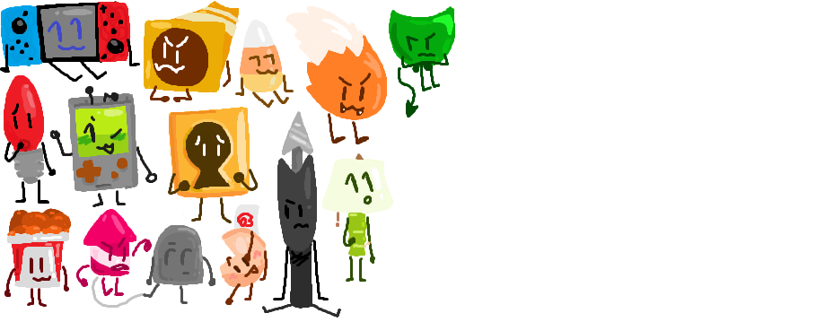 another wip of the ms paint object mass attack for artfight before i ...