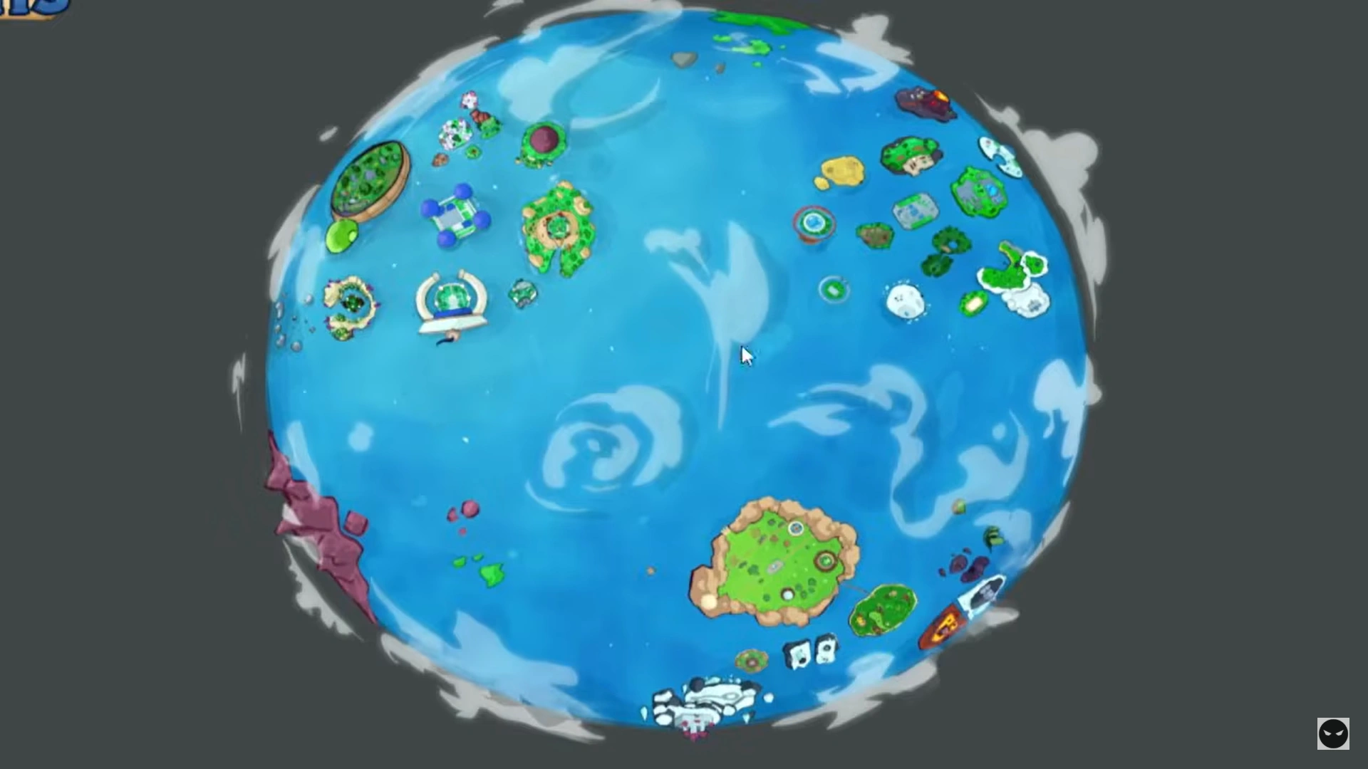 Planet of Blox Fruits (I found the map from KayBlox's recent video ...