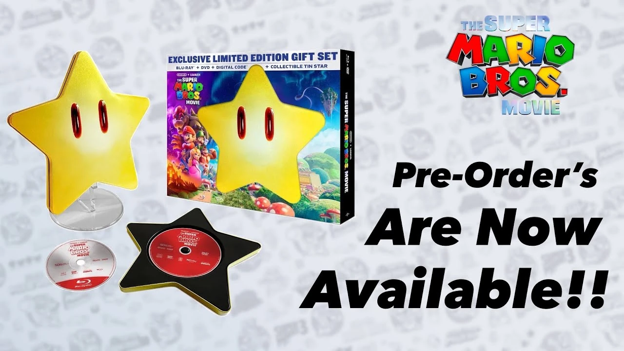 here are some updates about the Super Mario Bros. Movie physical copies ...