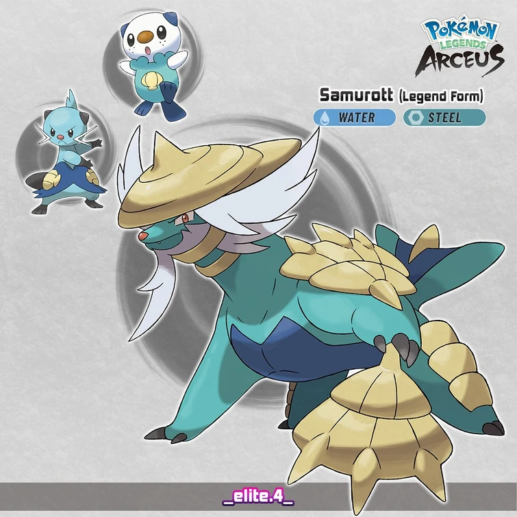 I redesigned samurott | Fandom