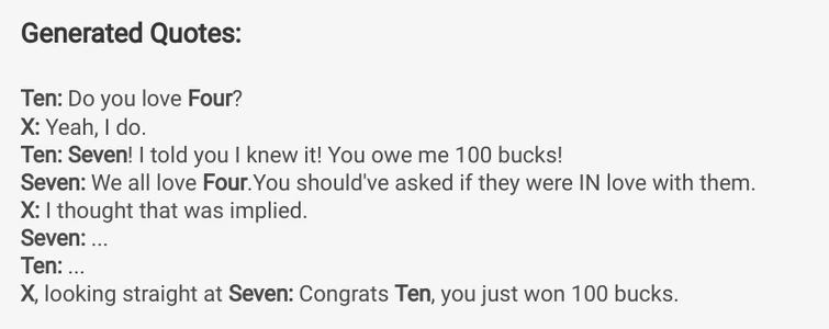 incorrect quote generator... is quite accurate | Fandom