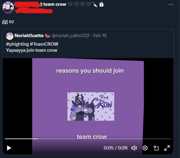 yeah, im team crow [doms a buff boy, crows r cool n swag!!, also im an emo boy rn,.,..,] | Fandom