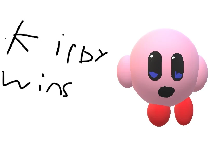 kirby wins(my kirby 3d art | Fandom