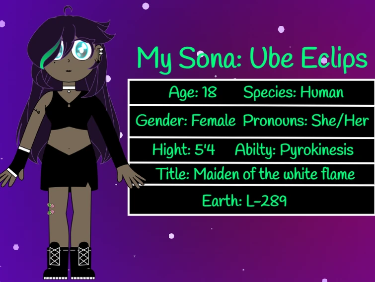 Finally made my sona a bio | Fandom