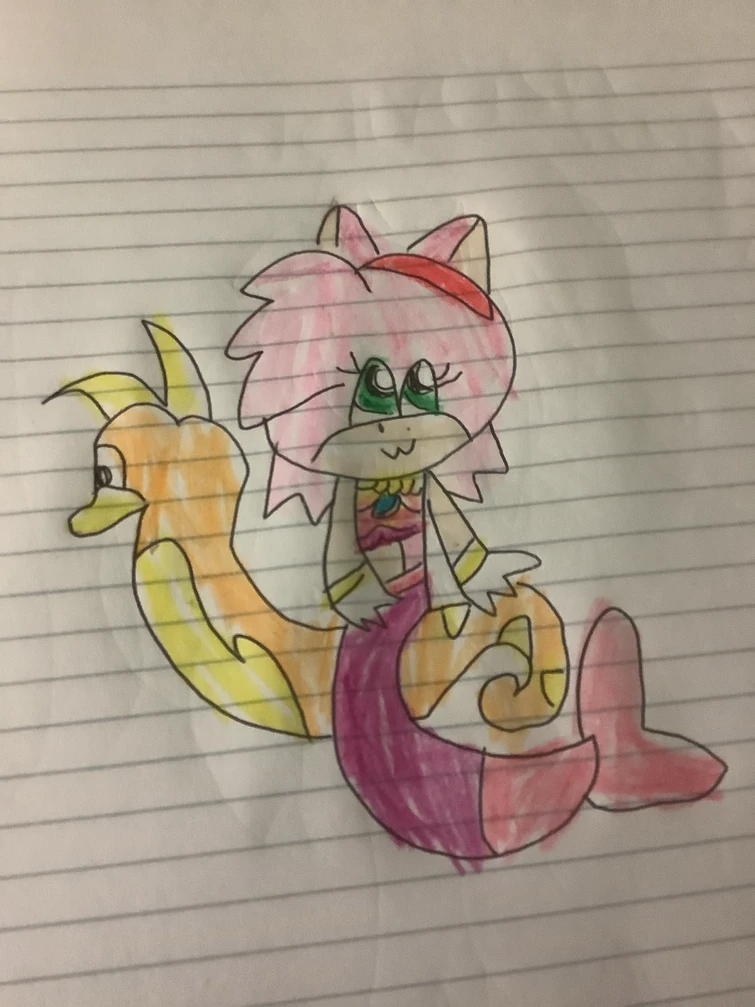 Mermaid Amy rose on a sea horse | Fandom