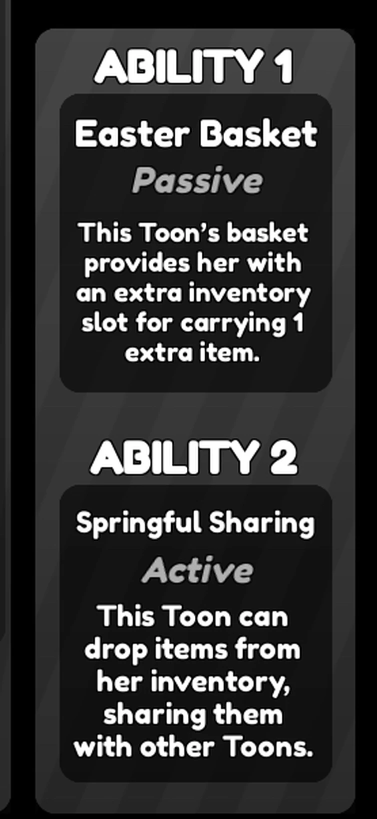 Fun fact about Bassie’s ability sheet | Fandom